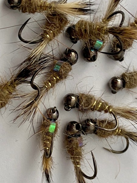 Euro Jig Black Tungsten GRHE Flash Back - Fly Fishing Gear & Fly ...