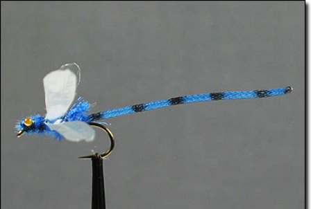 Blue and Olive Adult Damsel - Fly Fishing Gear & Fly Fishing Australia ...